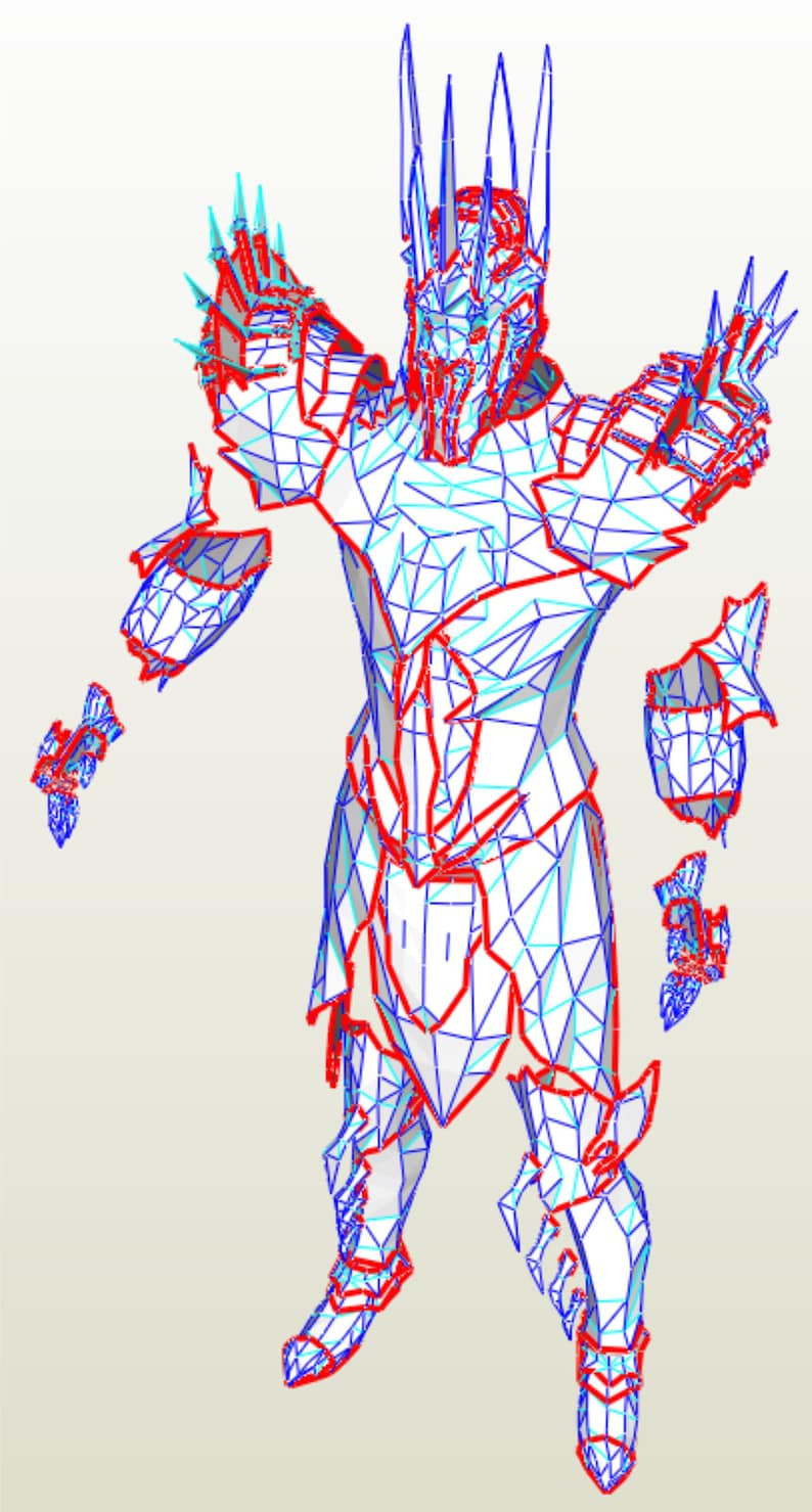 Sauron Armor Suit EVA Foam Templates to Build Your Own - Etsy