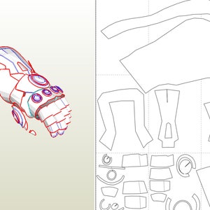 The Infinity Gauntlet Eva Foam Templates - Etsy