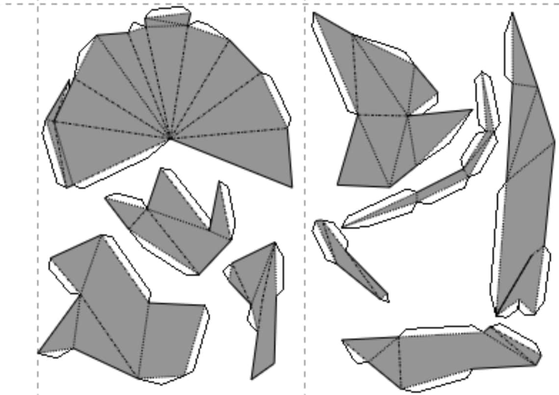 Daedric Armor Cospaly Replica Pepakura Paper Set to Build Your - Etsy