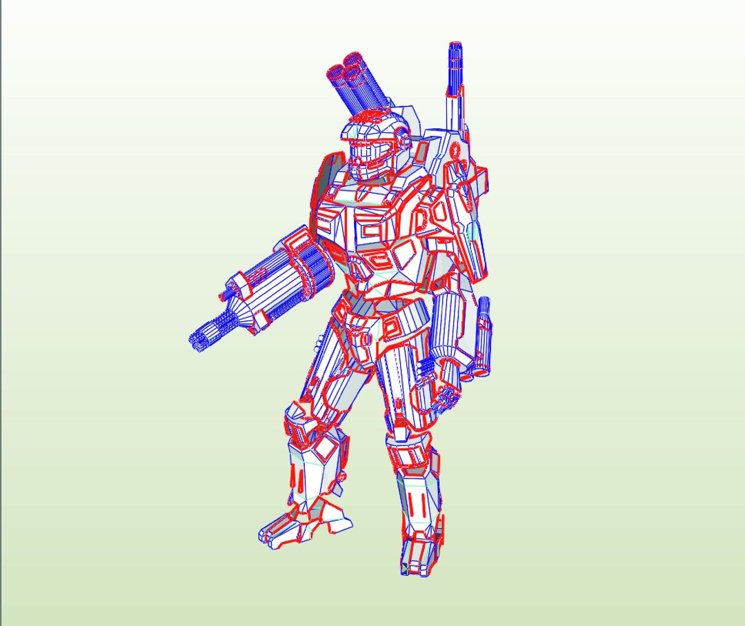 Masterchief Prototype Armor Suit EVA Foam PDF, PDO Pepakura Templates ...