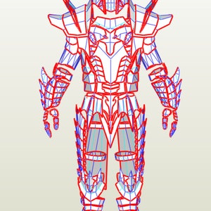 Dreadking Body Armor EVA Foam Pepakura Templates - Etsy