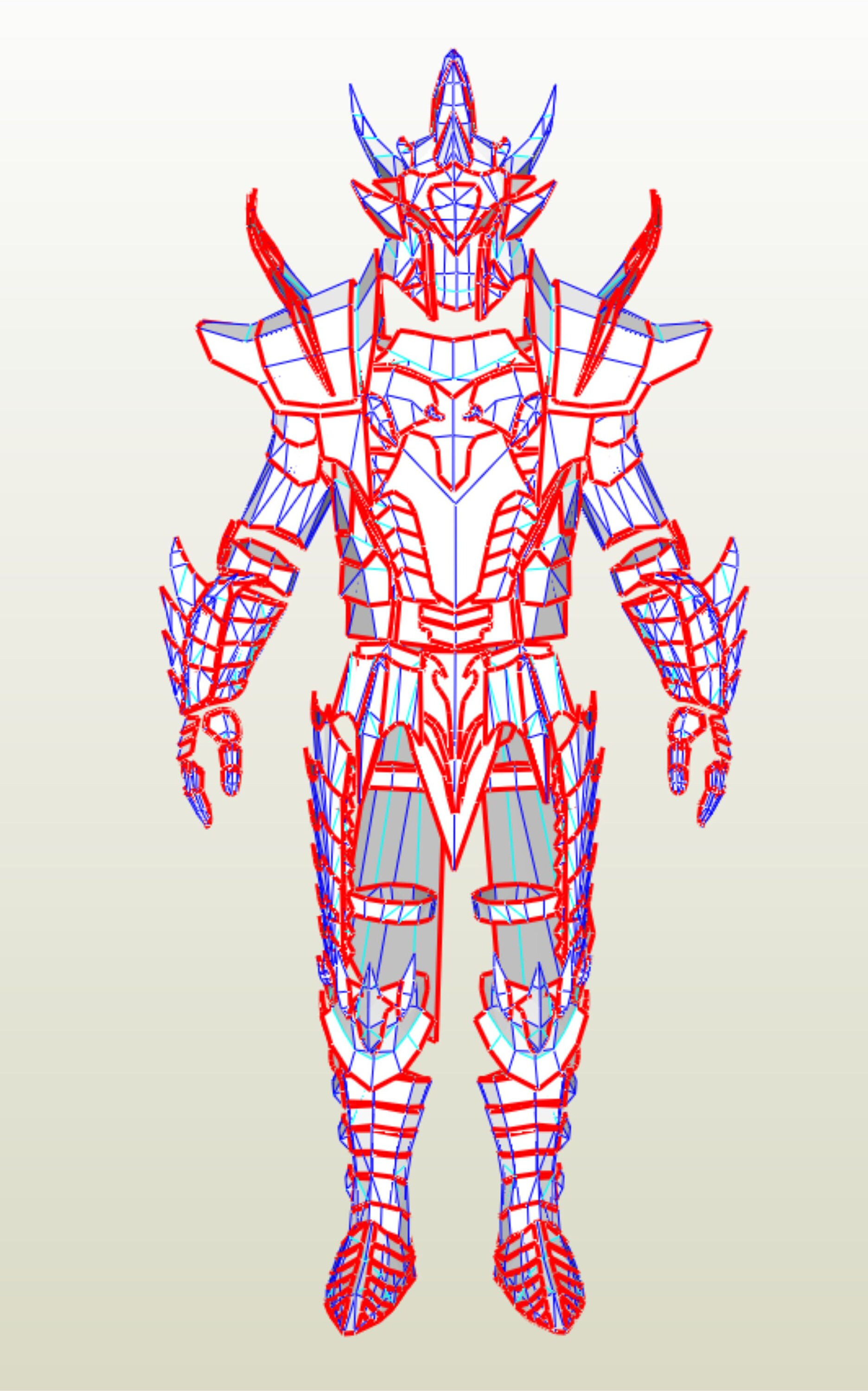 Dreadking Body Armor EVA Foam Pepakura Templates - Etsy