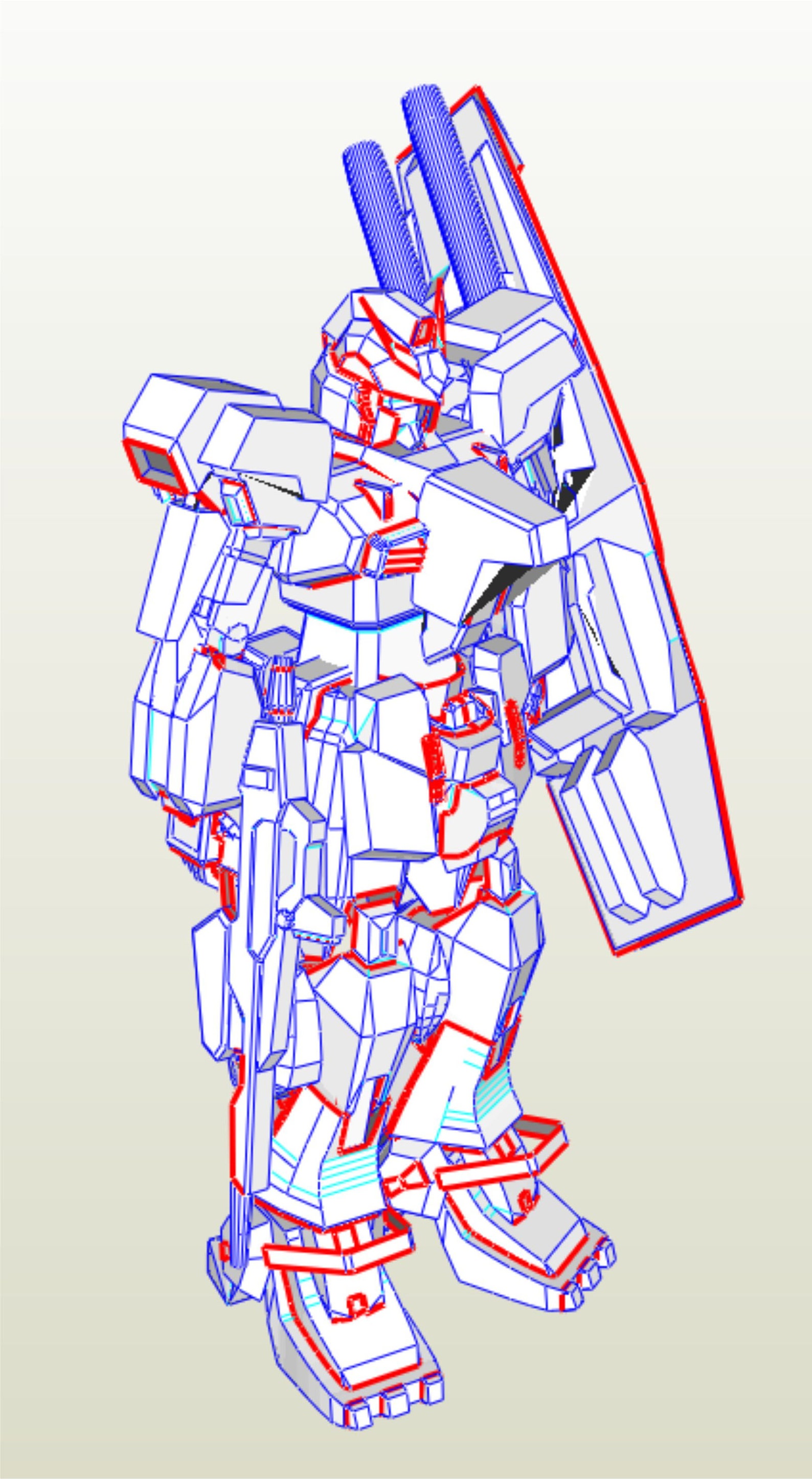 Gundam RX-178 MK II Evafoam Pepakura Templates | Etsy