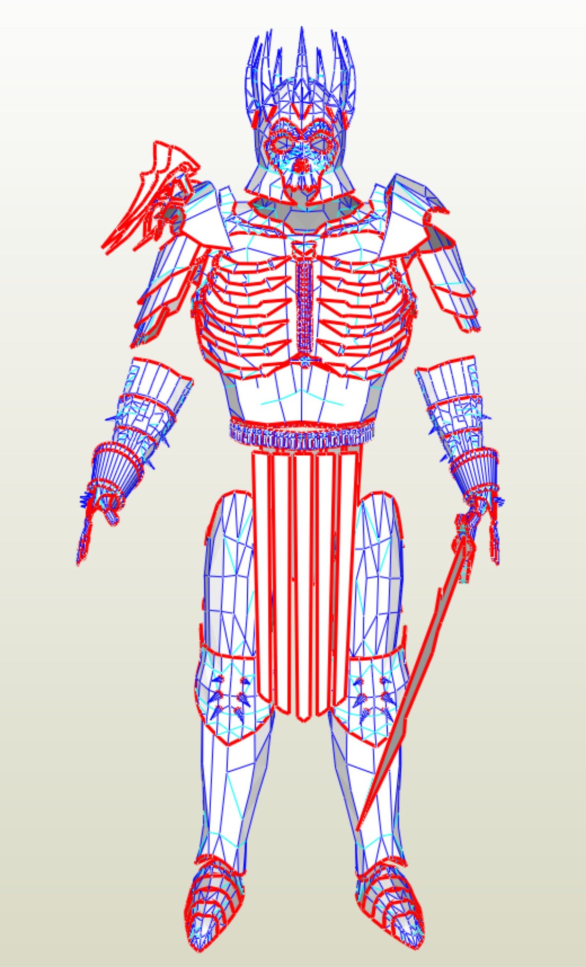 EVA Foam Eredin's Armor Suit Pepakura Templates - Etsy Canada