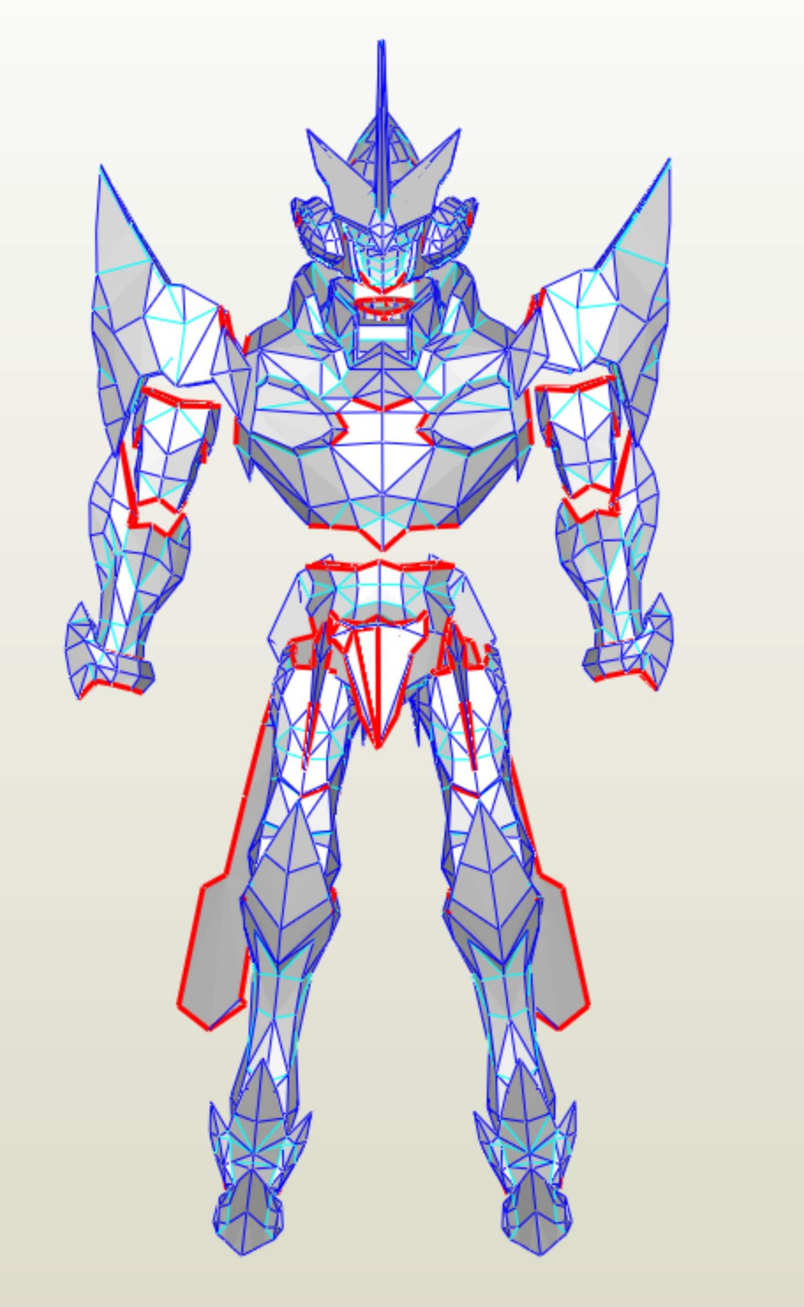 Magnaregia Robot Pepakura Paper Templates | Etsy