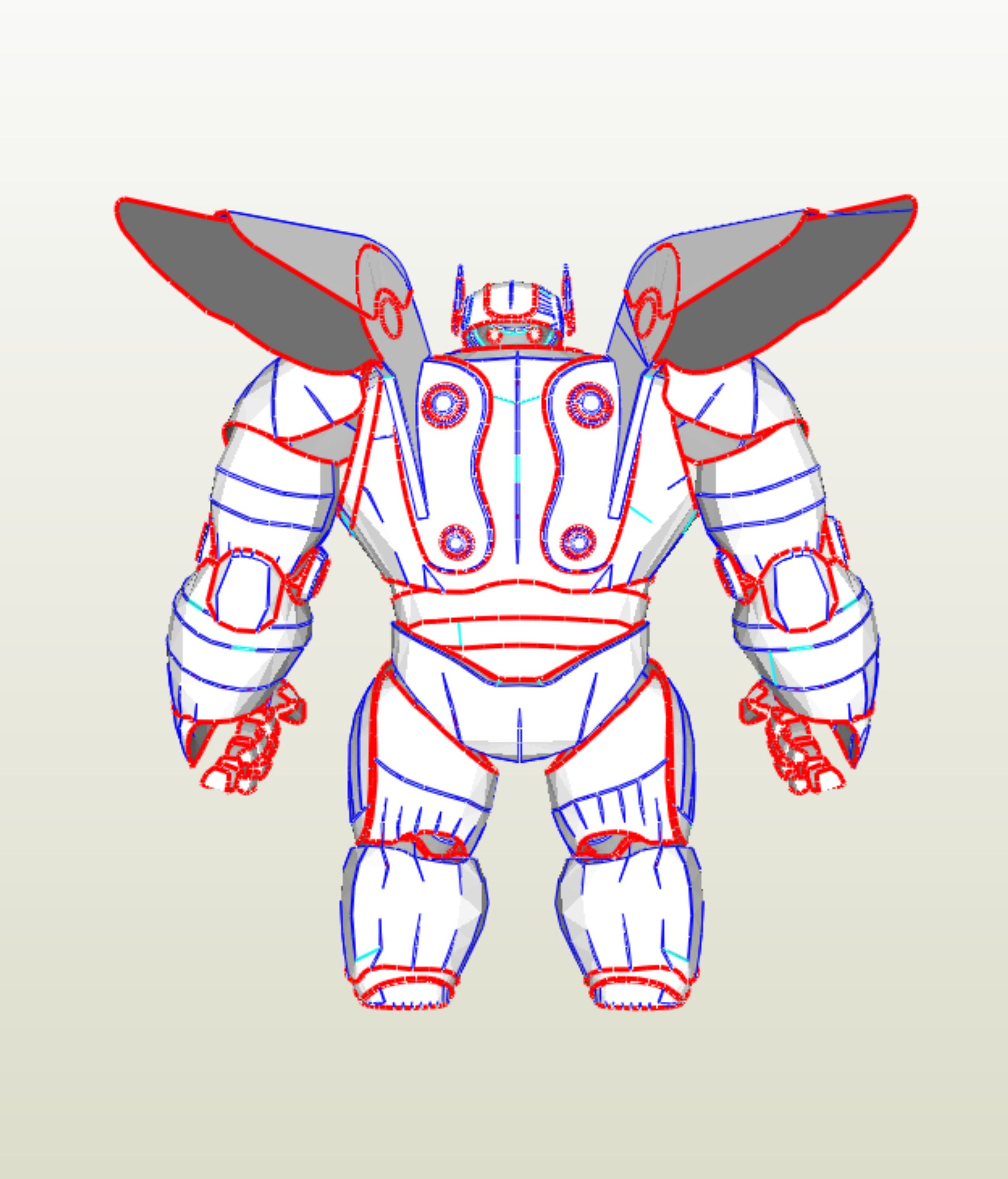 Baymax Hero 6 Body Armor Pepakura EVA Foam Digital Templates - Etsy