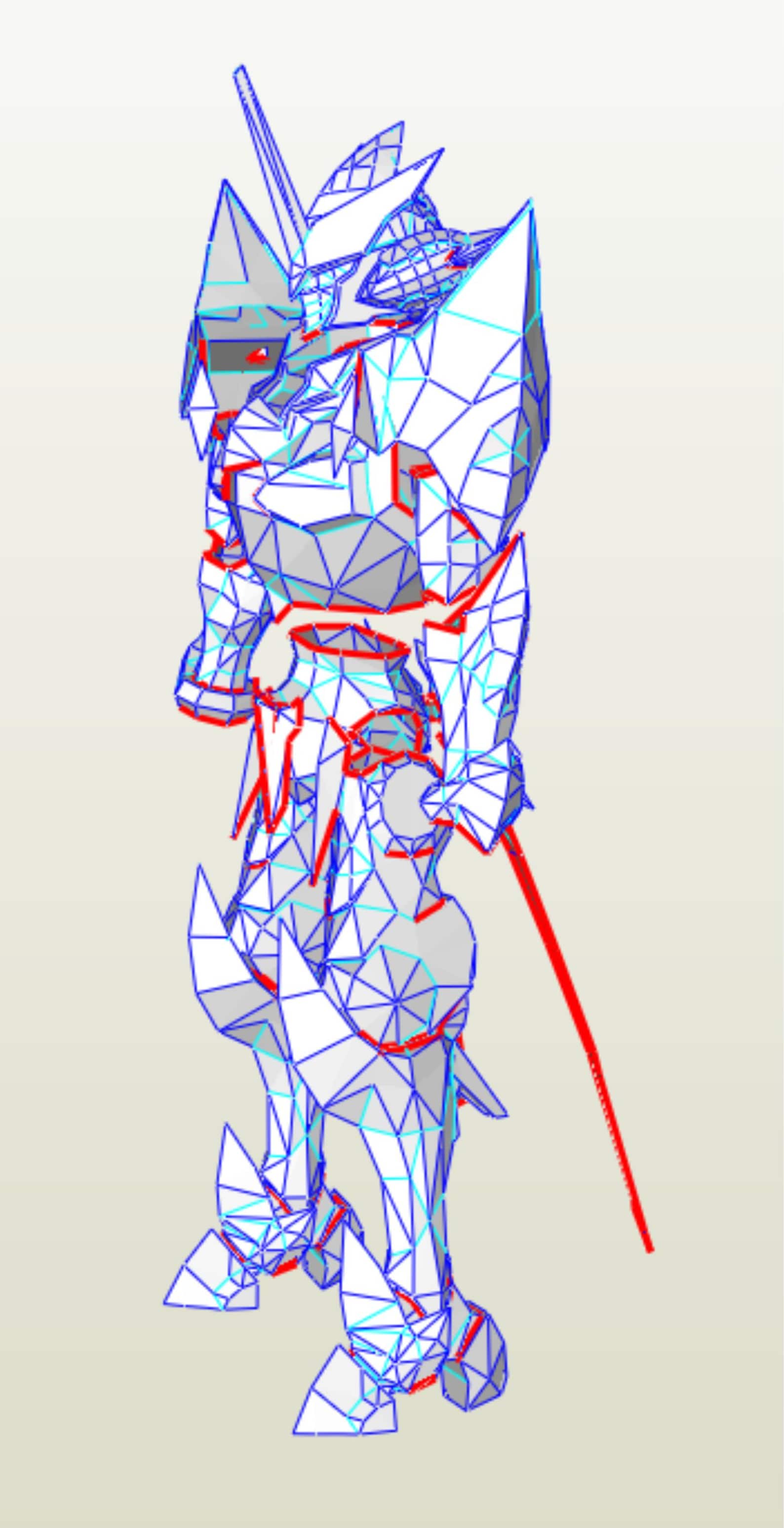 Magnaregia Robot Pepakura Paper Templates | Etsy