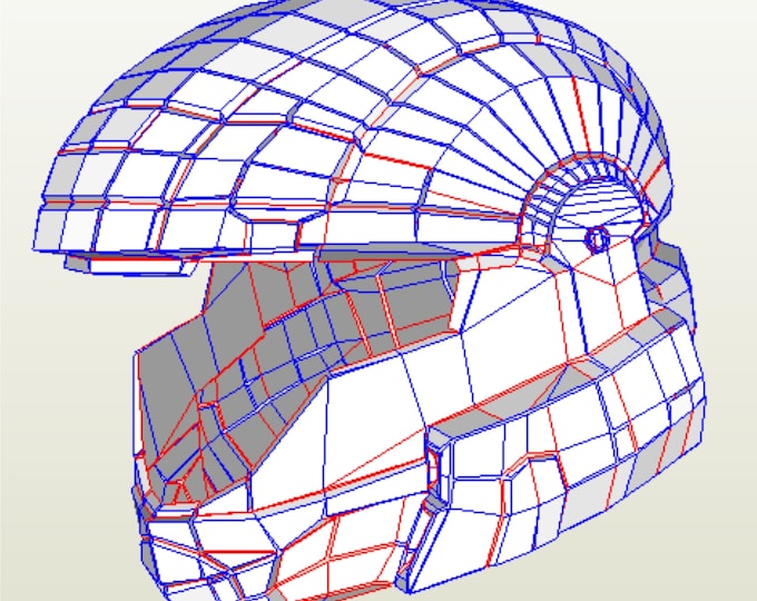 EVA Foam and Paper ODST Cosplay Helmet Replica Templates to Buil Your ...