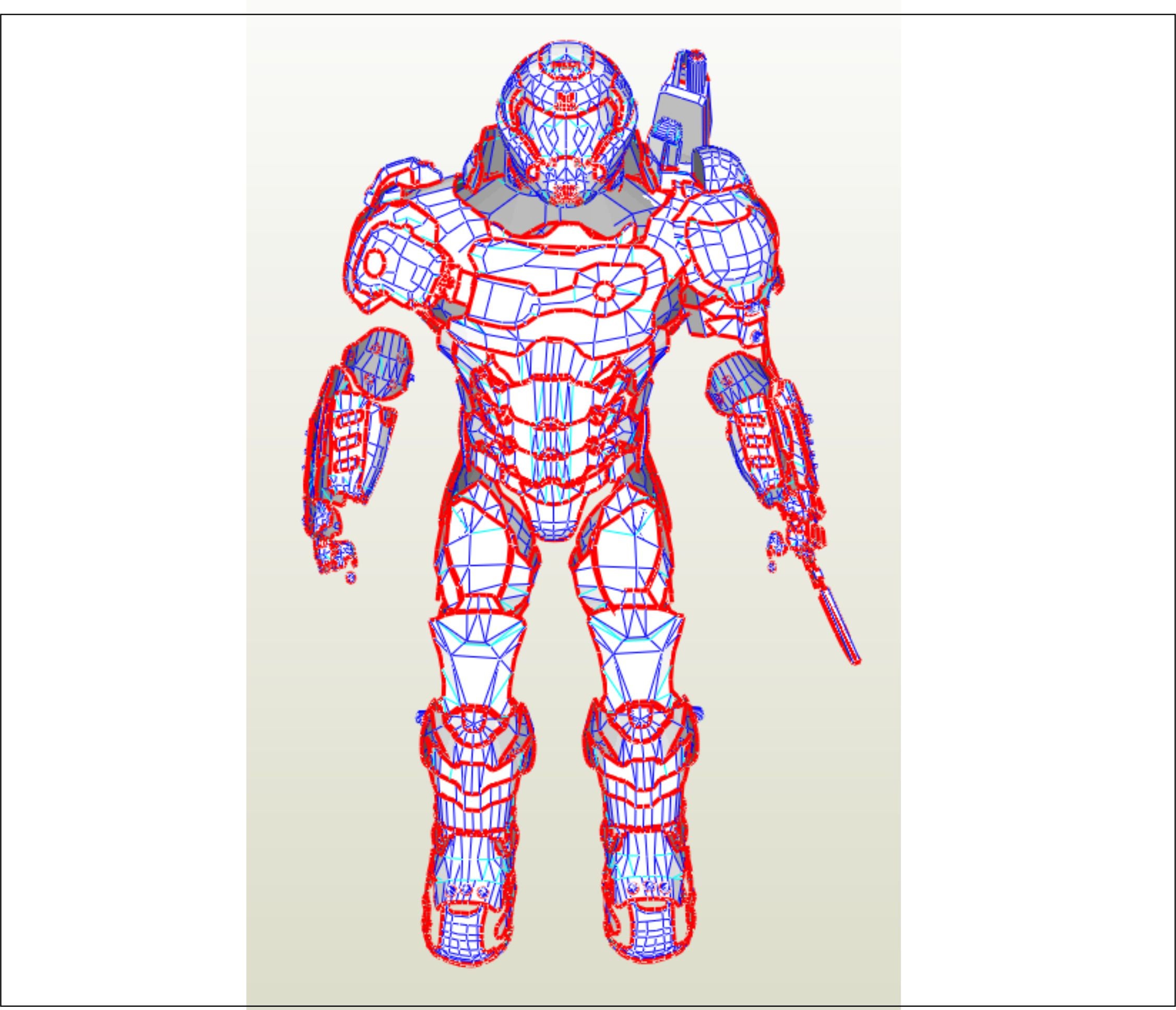 EVA Foam Templates Doomslayer Body Armor | Etsy Australia