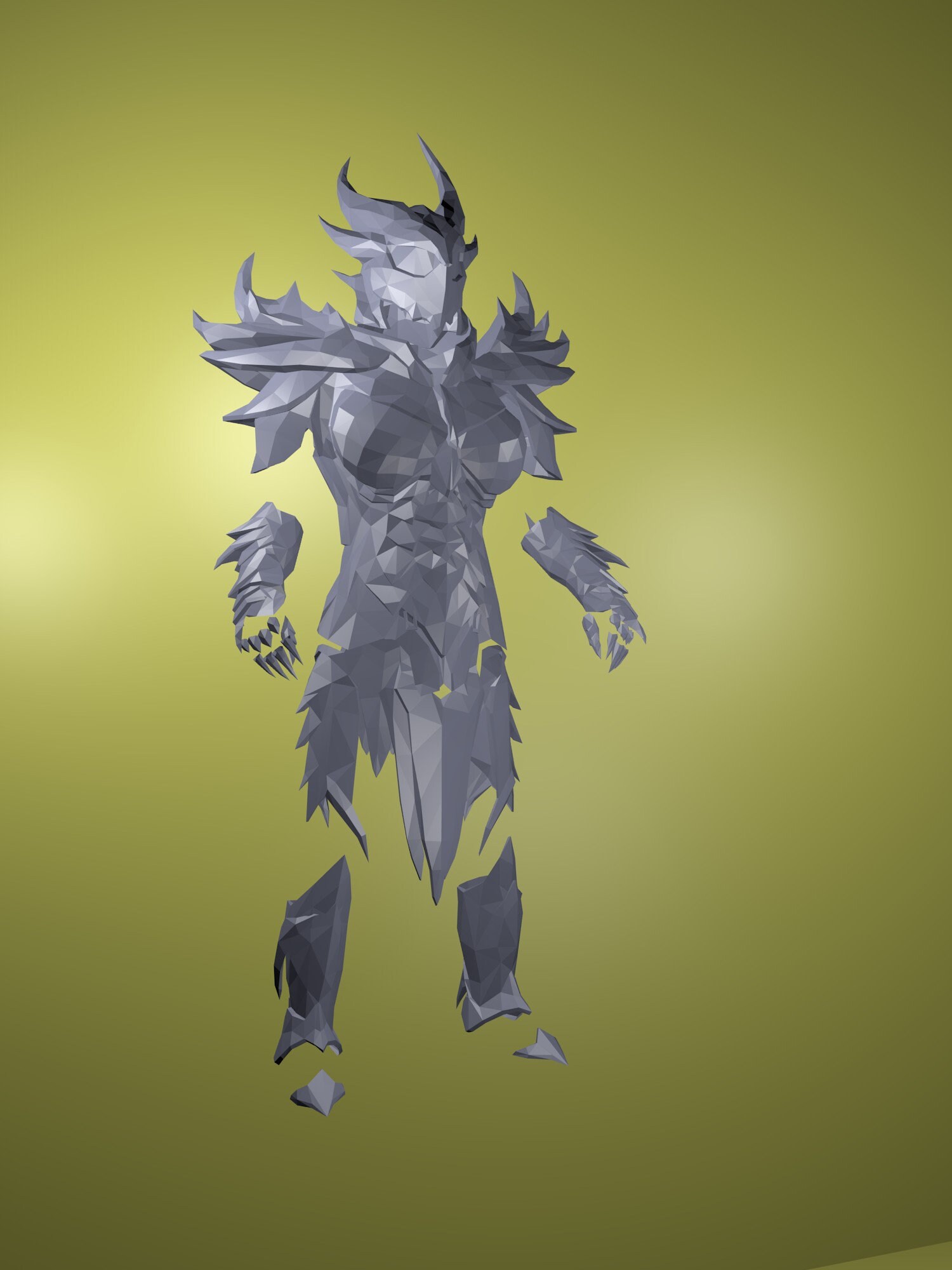 Female Daedric Armor Suit Pepakura Templates for Foam and - Etsy Canada