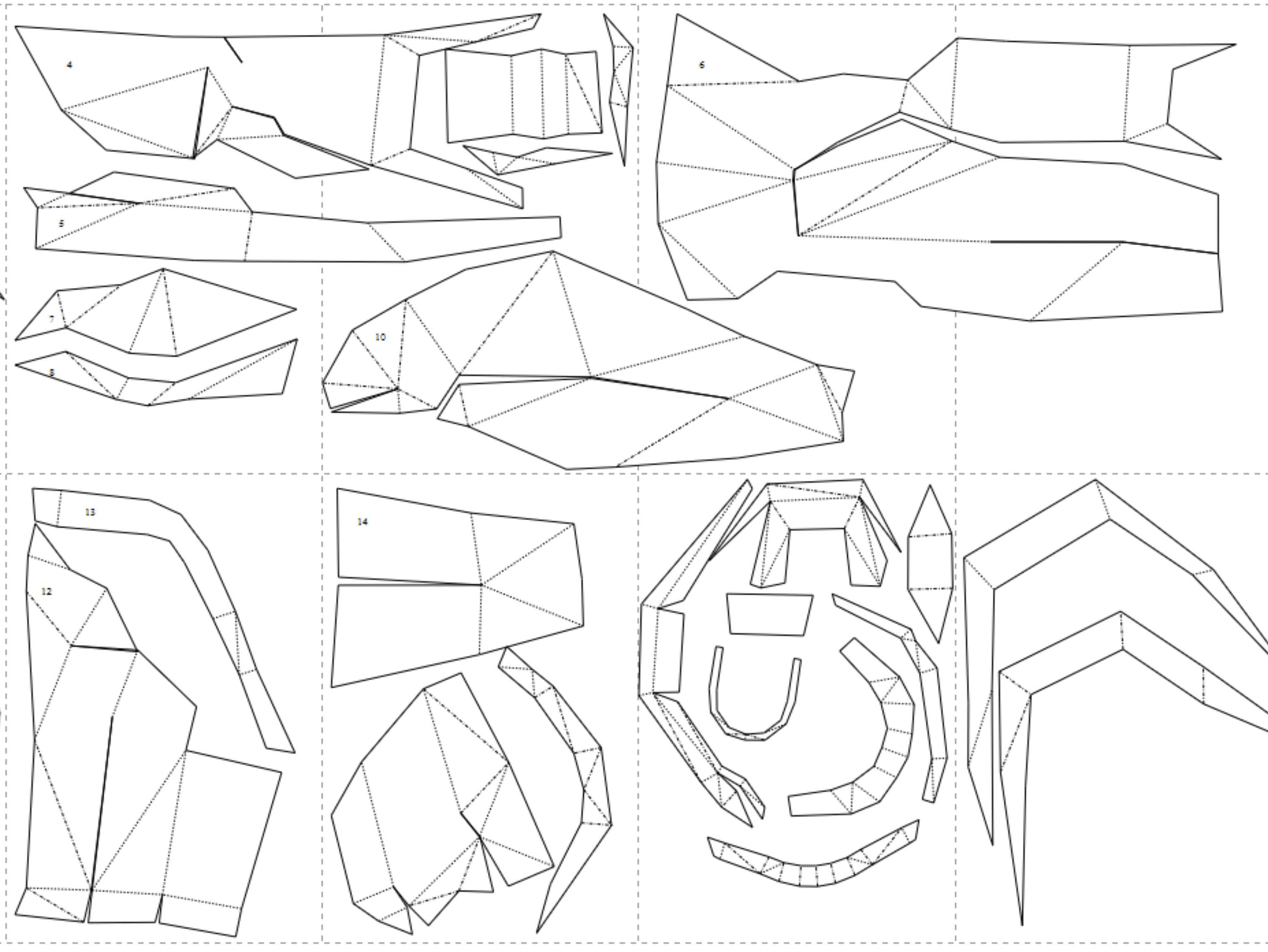 Master Chief Helmet Template