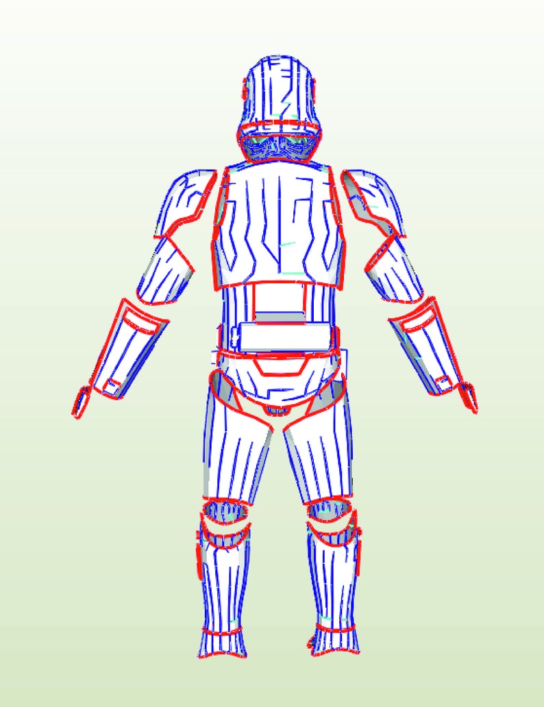 Stormtrooper Full Body Armor EVA Foam Templates - Etsy