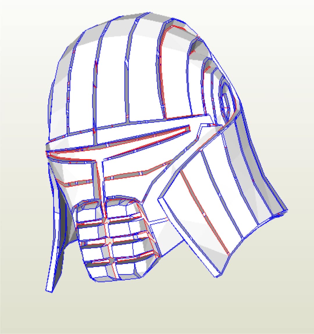 Sith Stalker Helmet Pattern for Pepakura to Nbuild Your Own DIY - Etsy