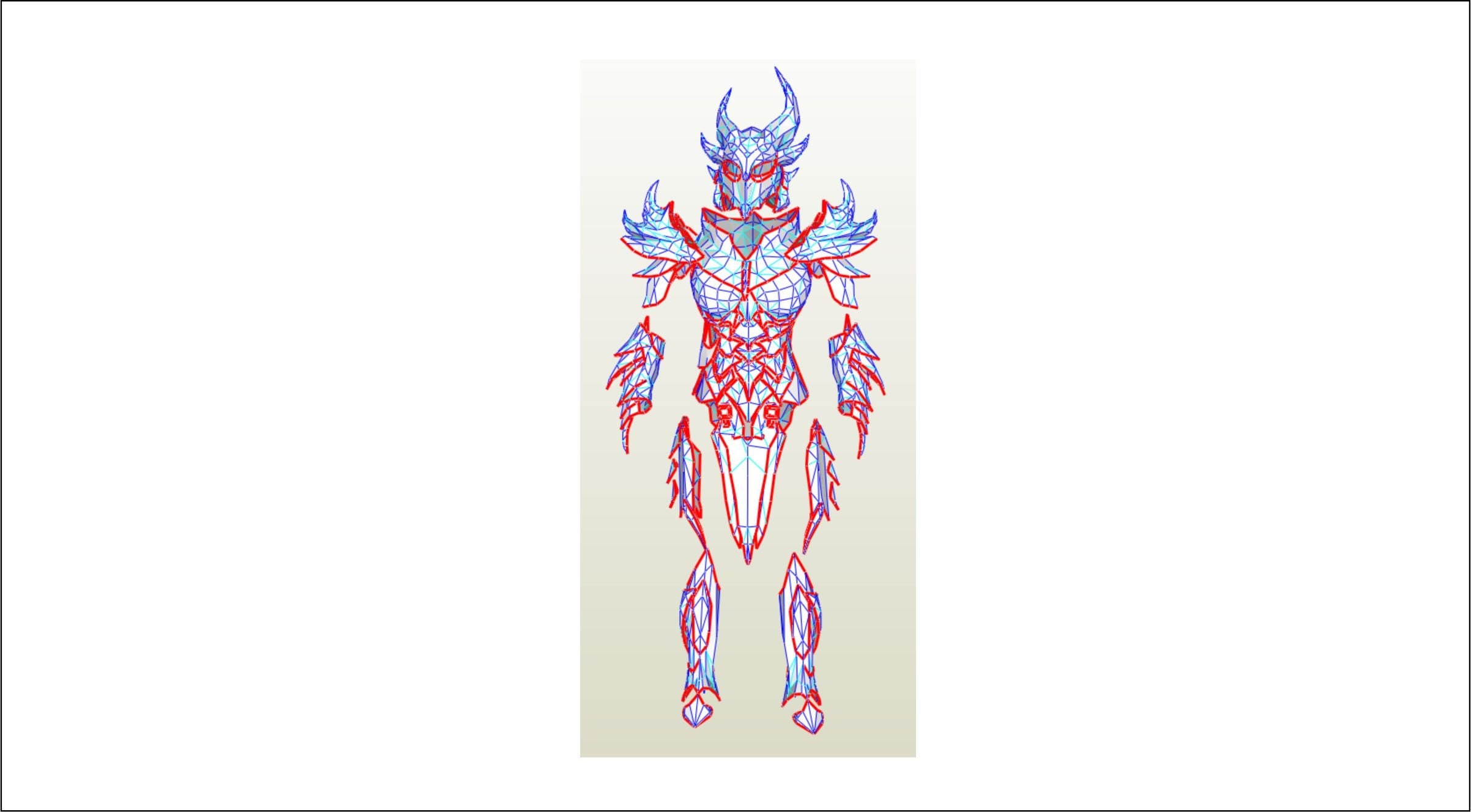 Paper Kit Female Daedric Armor Suit Templates for Eva Foam - Etsy