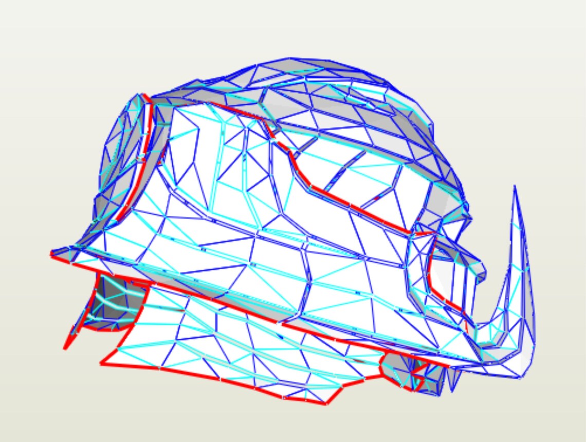 Last Knight Megatron Helmet Pepakura Templates - Etsy Denmark