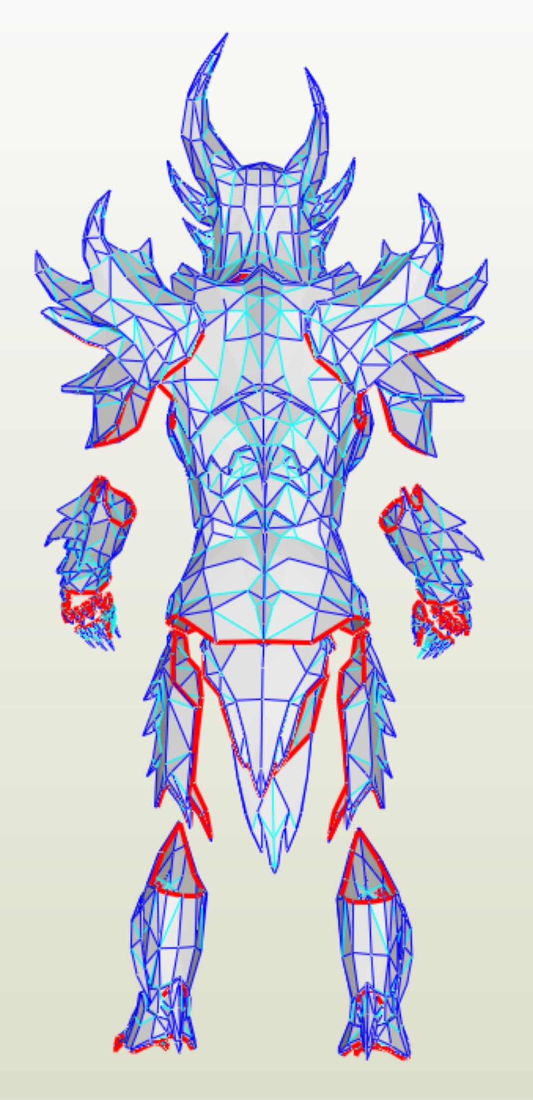 Female Daedric Armor Suit Pepakura Templates for Foam and - Etsy Canada