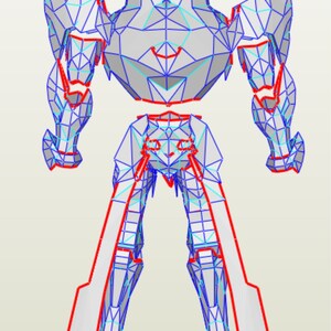 Magnaregia Robot Pepakura Paper Templates - Etsy