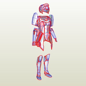 Phantasy Star Online Racaseal ELEANOR Pepakura Eva Foam Diy Templates ...