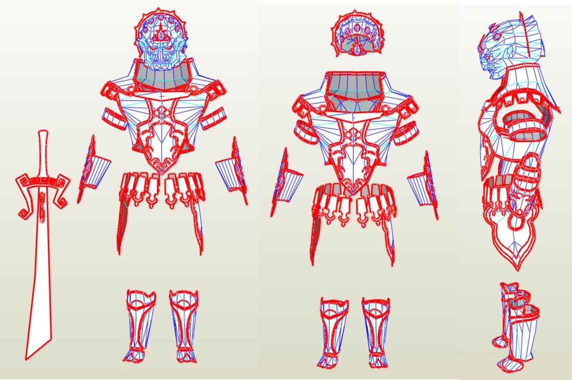 Ganondorf Pepakura EVA Foam Body Armor Templates - Etsy Canada