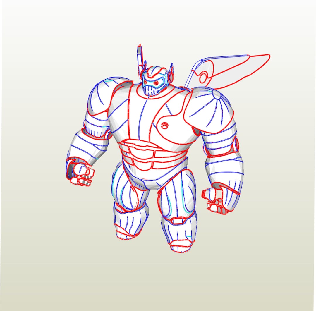 Baymax Hero 6 Body Armor Pepakura EVA Foam Digital Templates - Etsy