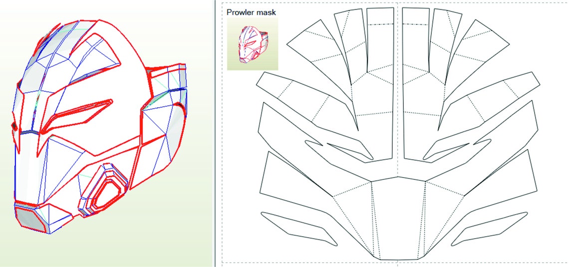 Prowler Mask Across the Spider-verse Papekura Eva Foam Digital ...