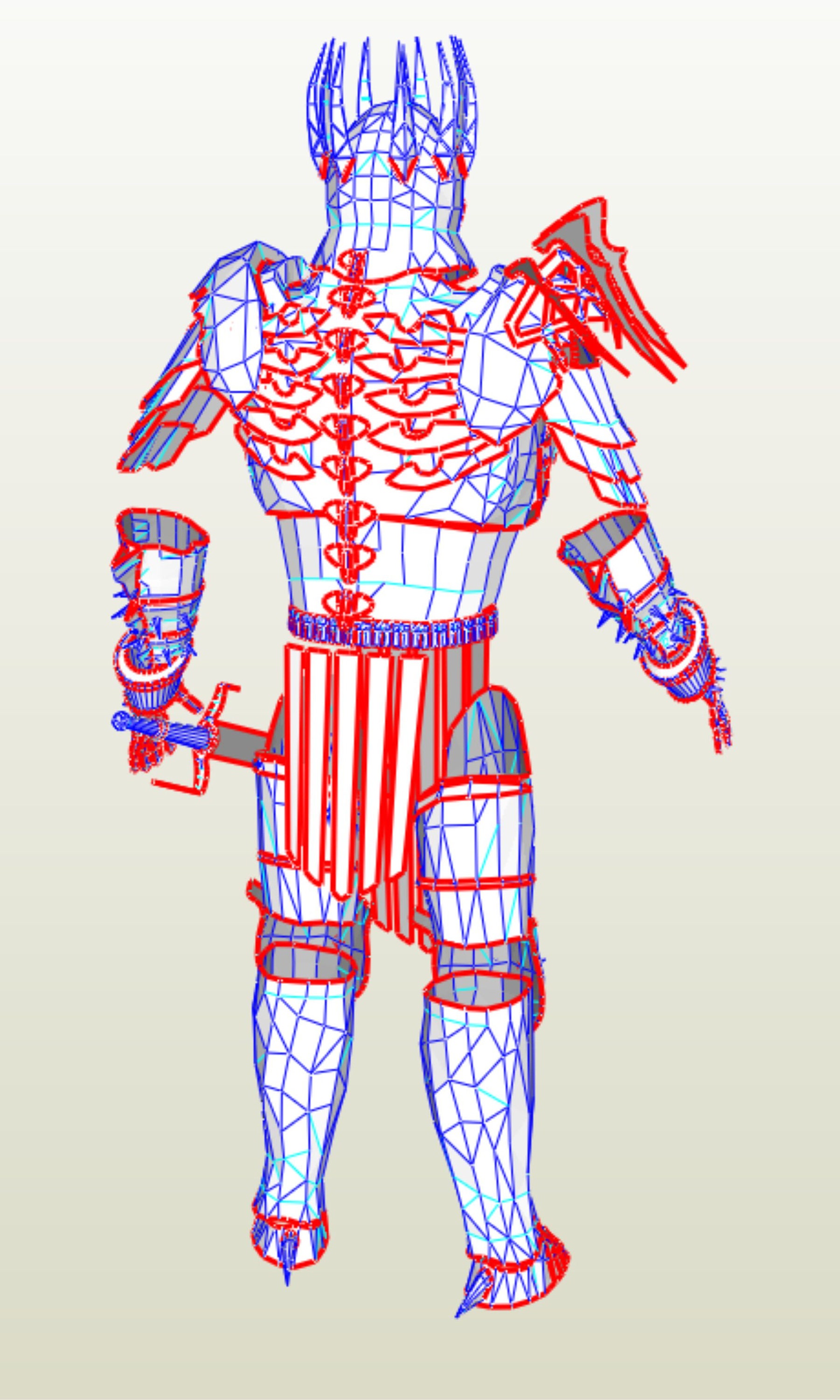 EVA Foam Eredin's Armor Suit Pepakura Templates | Etsy