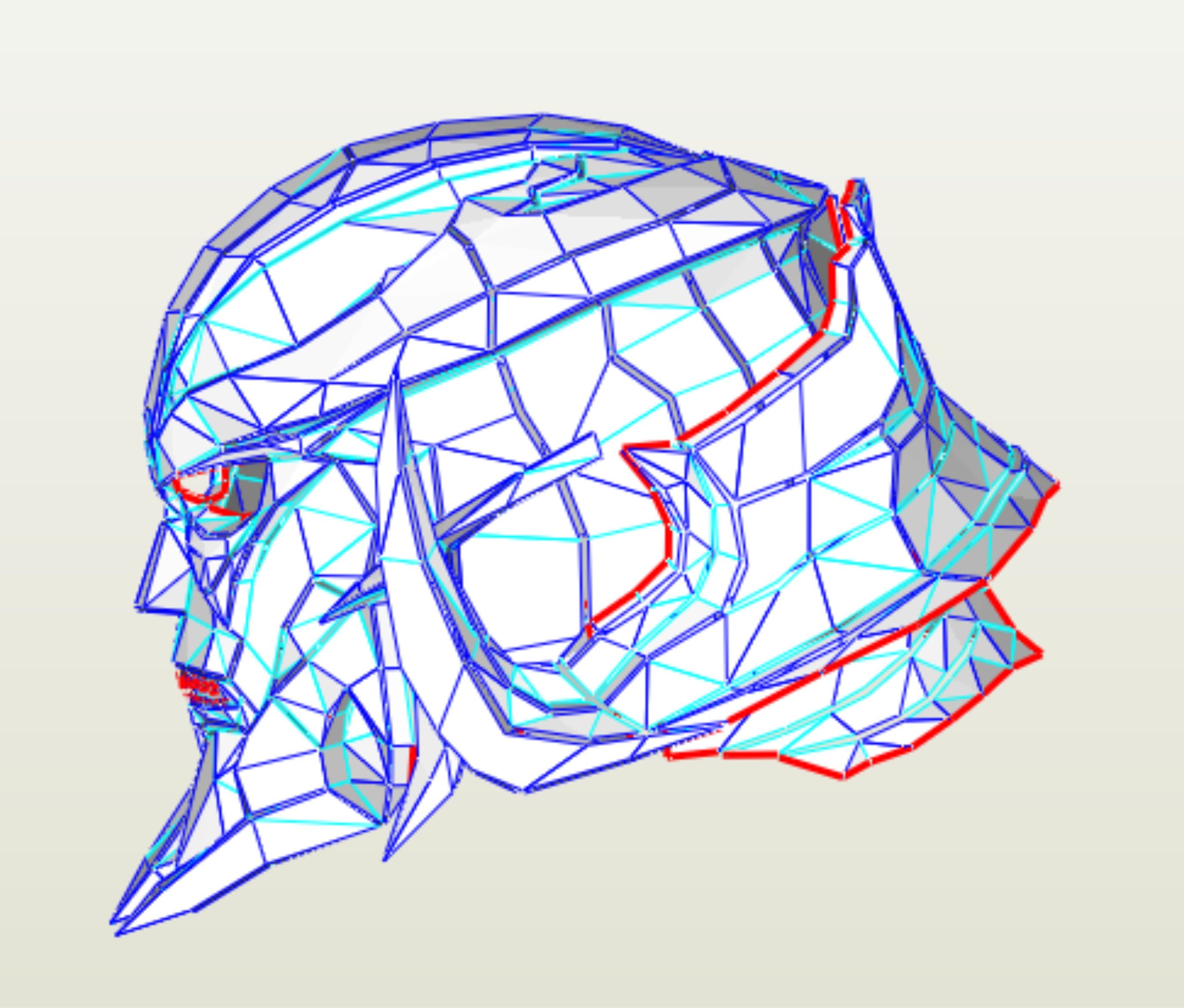 Last Knight Megatron Helmet Pepakura Templates - Etsy