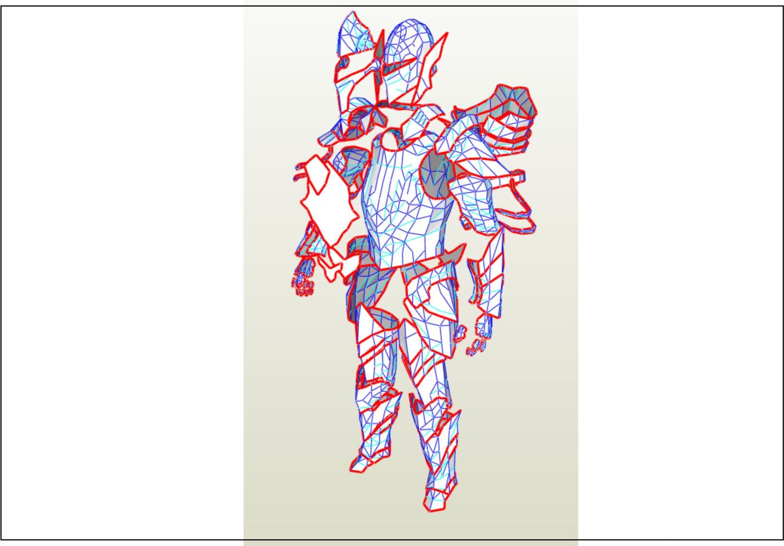 EVA Foam Blueprints of Ebony Armor Suit Male Version - Etsy