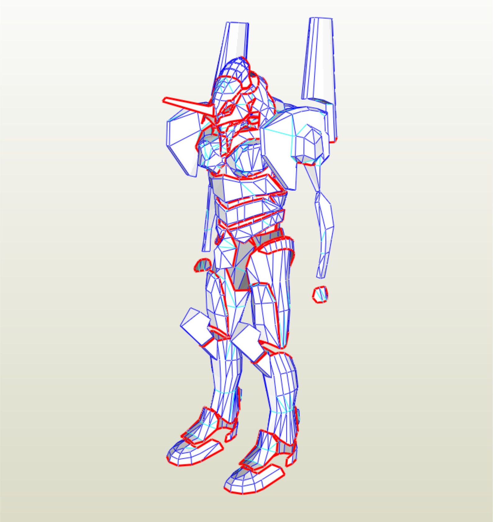EVA 01 Evangelion Body Armor Foam Templates - Etsy