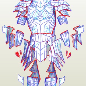 Foam Blueprints of Daedric Armor Suit Imperial Version - Etsy