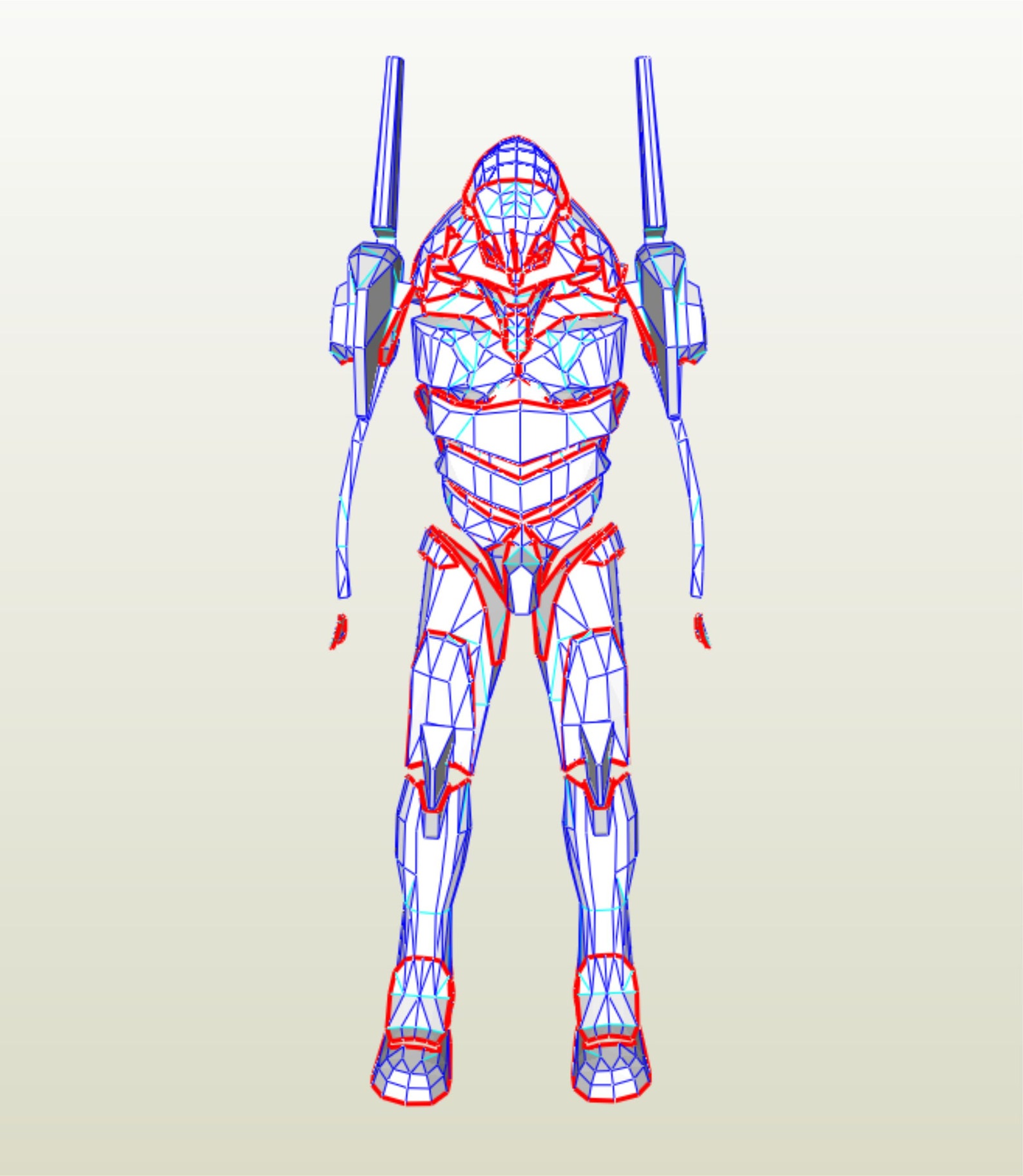 EVA 01 Evangelion body armor foam templates | Etsy