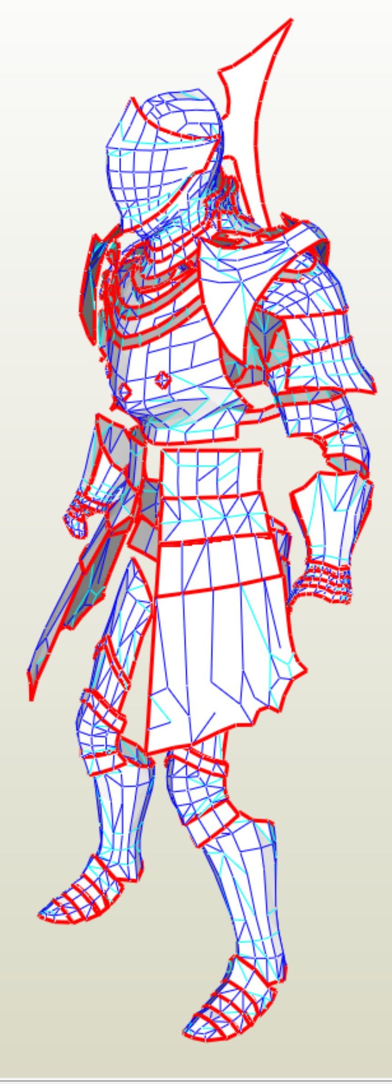 Darkmoon Knightess EVA Foam Pepakura Body Armor Blueprints to - Etsy