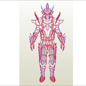 Dreadking Body Armor EVA Foam Pepakura Templates - Etsy