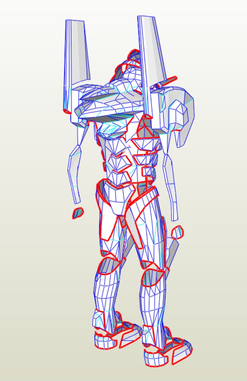 EVA 01 Evangelion body armor foam templates | Etsy