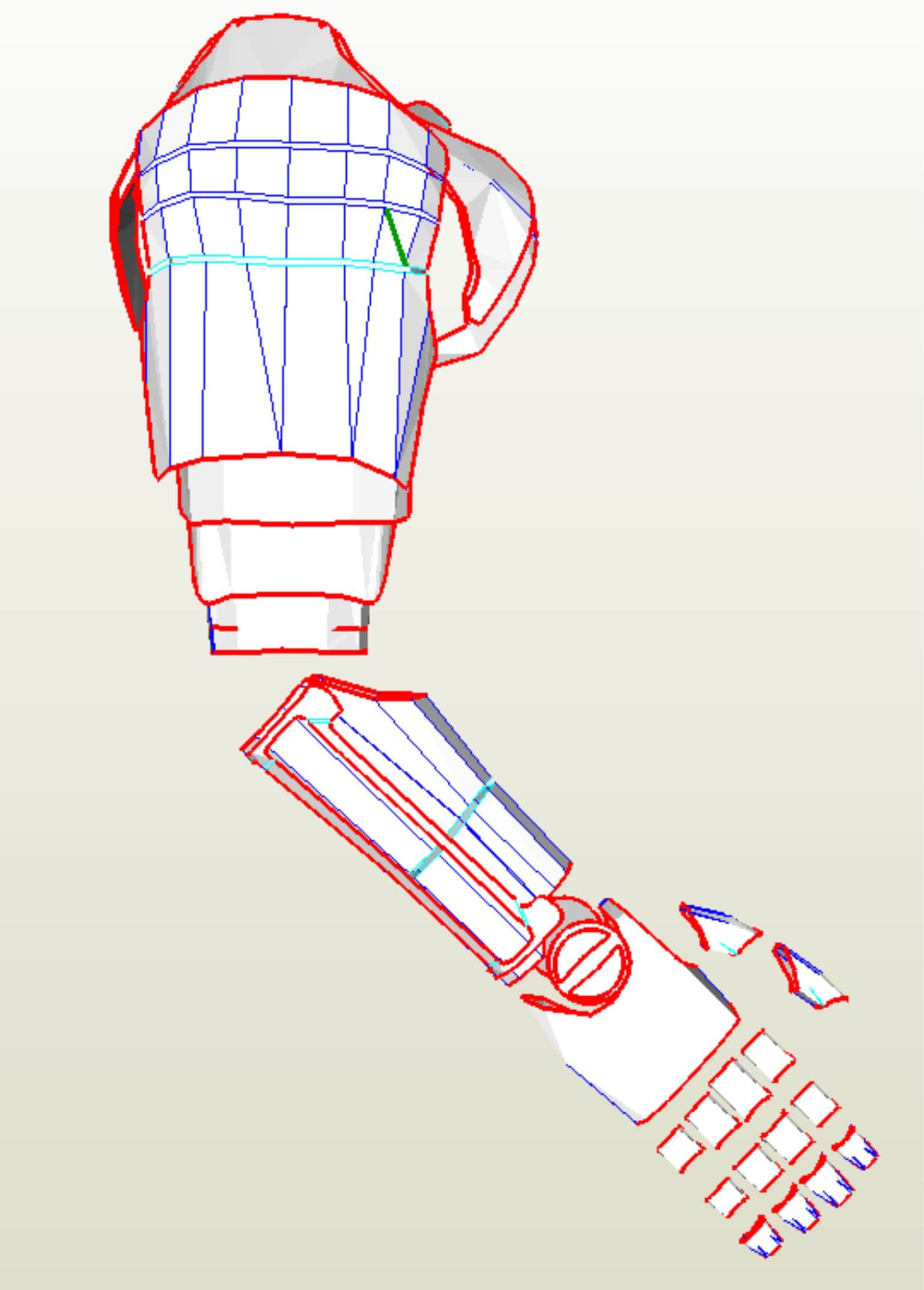 Edward Elric's Bionic Arm Pepakura Eva Foam Templates - Etsy