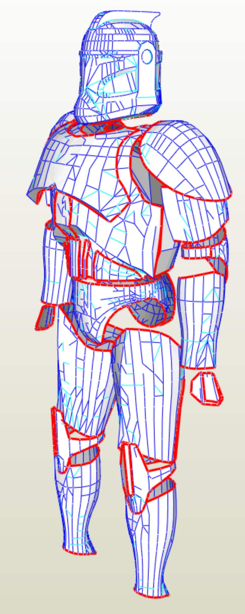 Clone Trooper Body Armor Pepakura EVA Foam Templates - Etsy UK