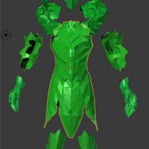 LOTR Sauron Armor Suit Wearable Replica Pepakura Patterns to Build Your ...