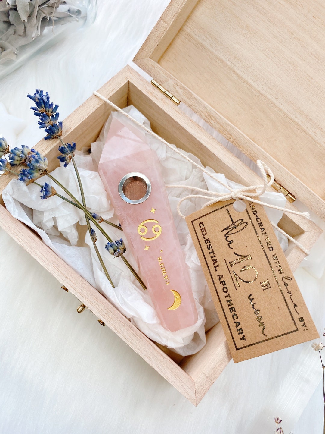 ZODIAC PIPES - CANCER | Zodiac Pipe | Crystal Magic Wands | Astrology ...