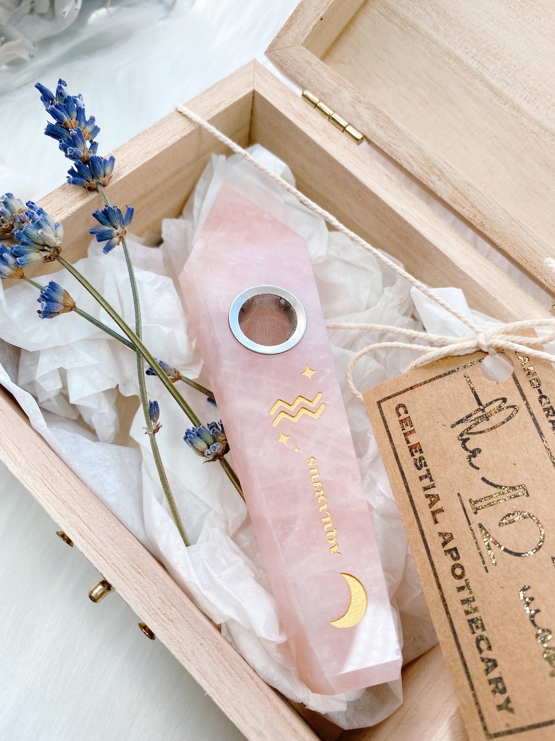 ZODIAC PIECE - AQUARIUS | Crystal Magic Wands | Astrology | Crystal ...