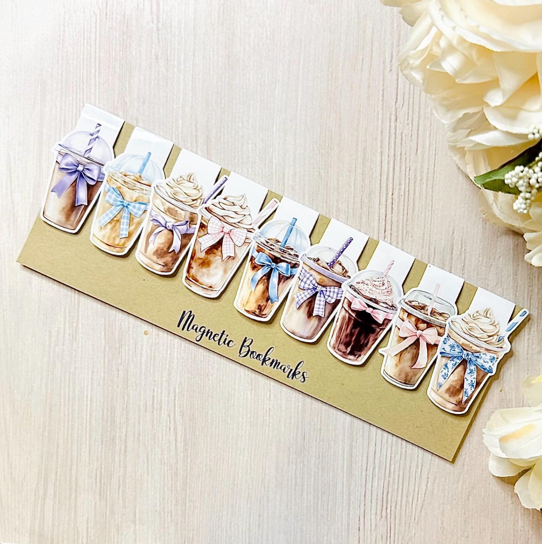 Coffee Magnetic Bookmarks - Etsy