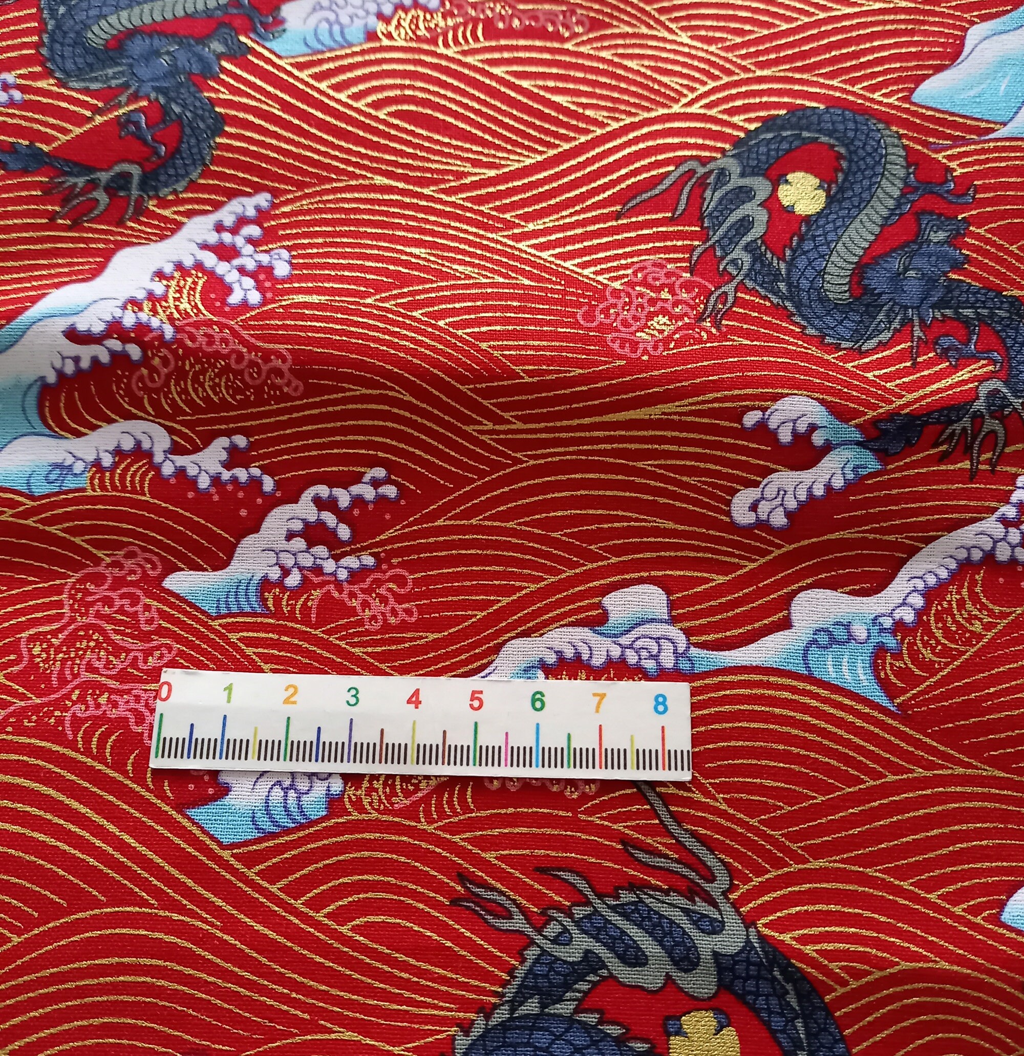 Japanese Fabric Dragon Patterns Japanese Fabrics Cotton - Etsy