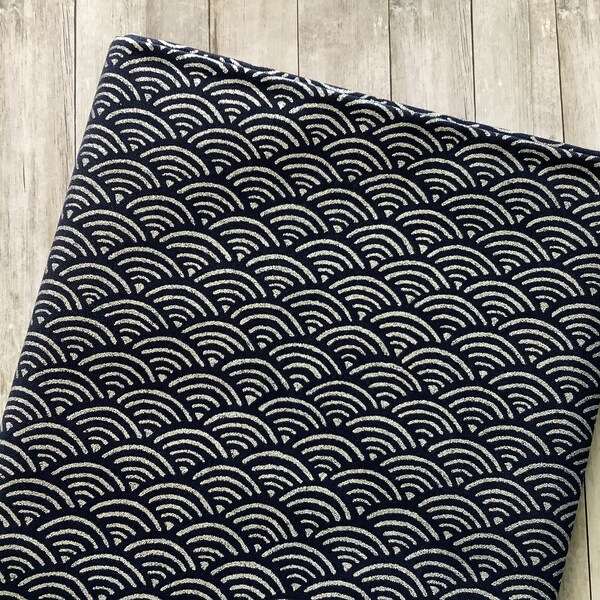 Japanese Wave Fabric - Etsy