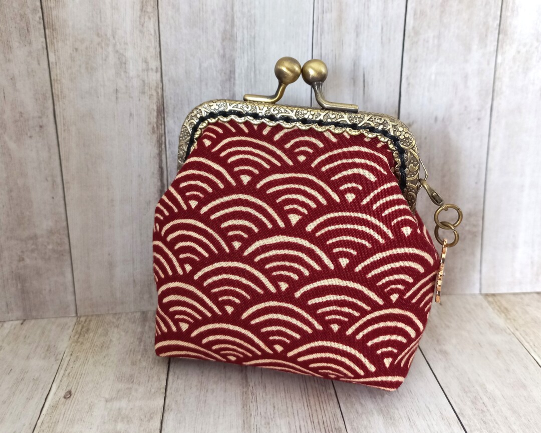 Japanese Fabric Purse, Vintage Purse, Japanese Fabric, Japanese Purse ...