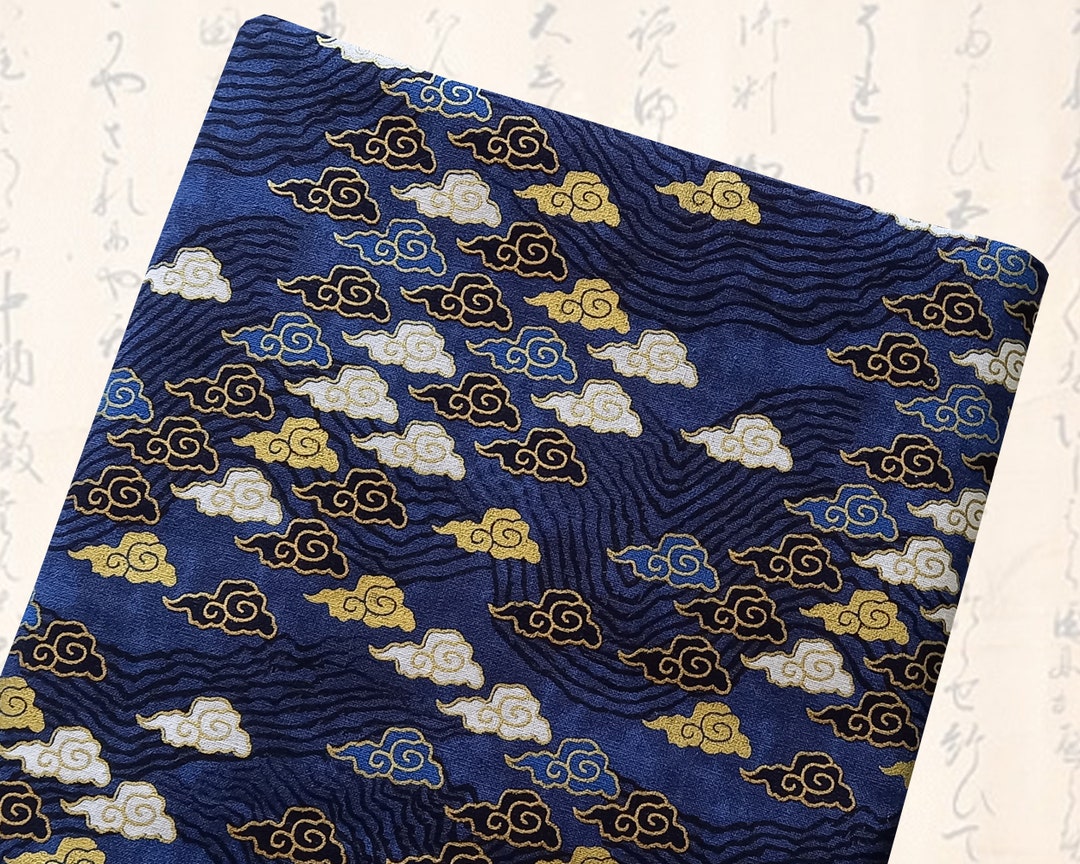 Japanese Fabric, Cloud Pattern, Japanese Fabrics, Cotton, Japanese ...