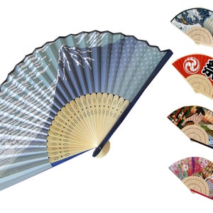 Japanese Fans Hokusai Wave Fan Mount Fuji Fan Writing Fan - Etsy