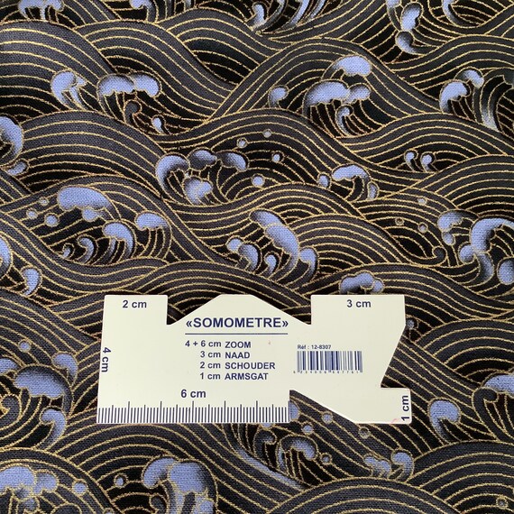 Japanese Wave Pattern Fabric