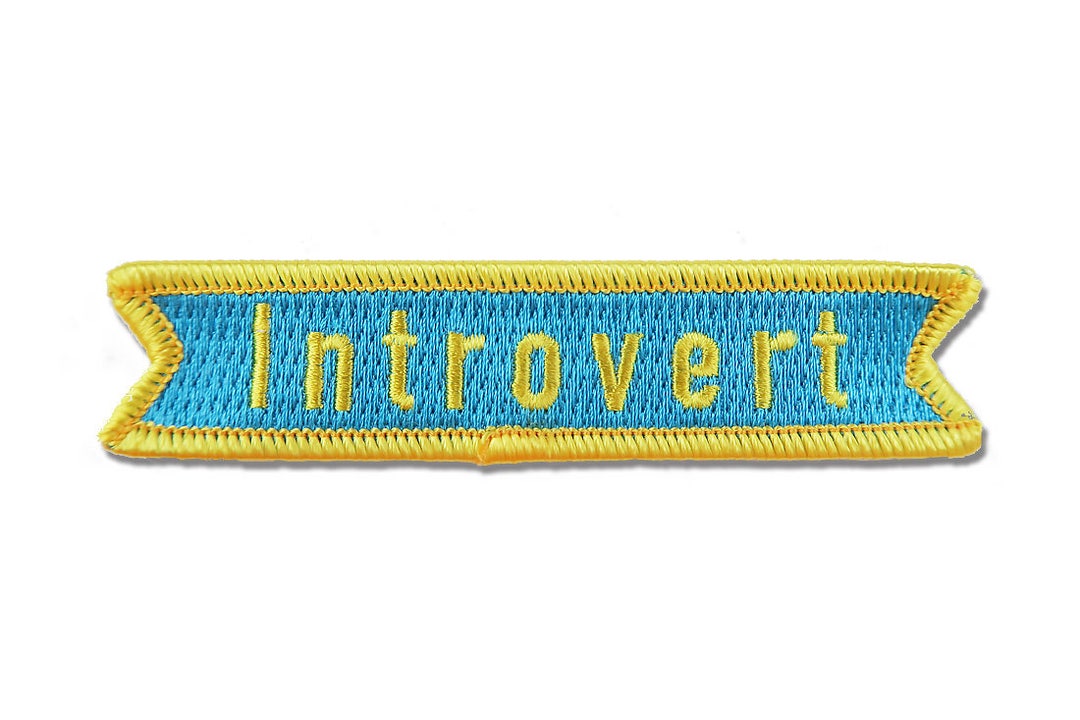 Introvert Iron on Embroidered Patch - Flair - Sew on - Patches ...