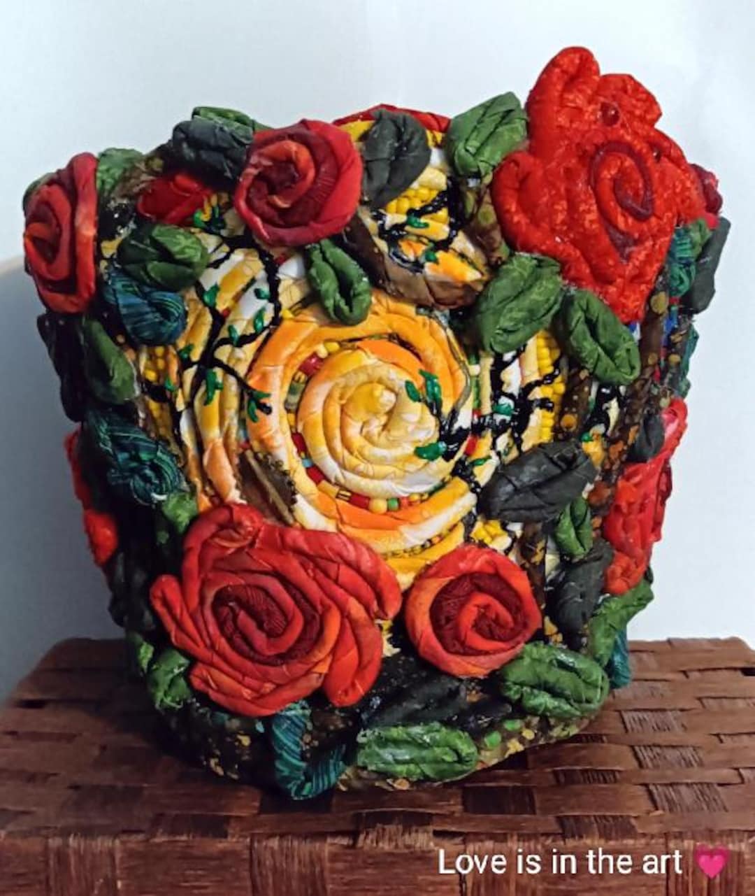 A Kiss From the Sun - Textile Art Original Sculpture - Art Original ...