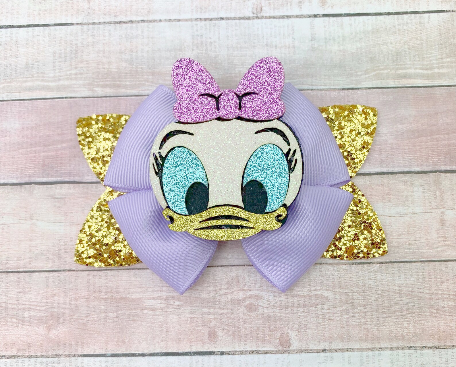 Purple Daisy Duck Bow / Disney Bow - Etsy