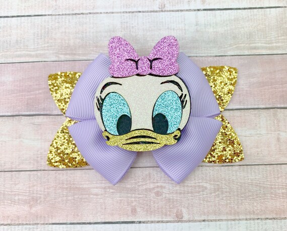 Purple Daisy Duck Bow / Disney Bow - Etsy